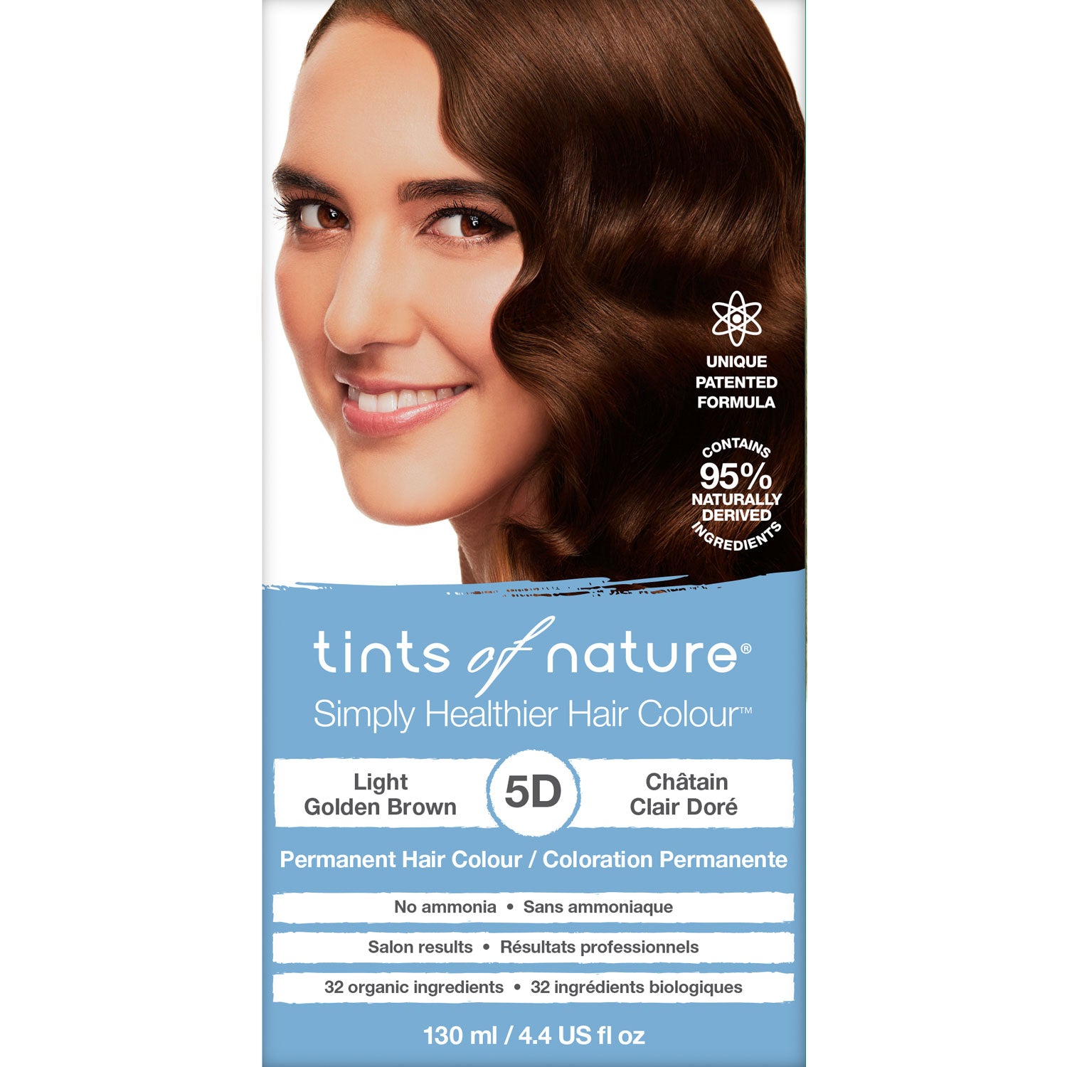 5D Natural Light Golden Brown Permanent Hair Dye - Nature's Sunshine ...