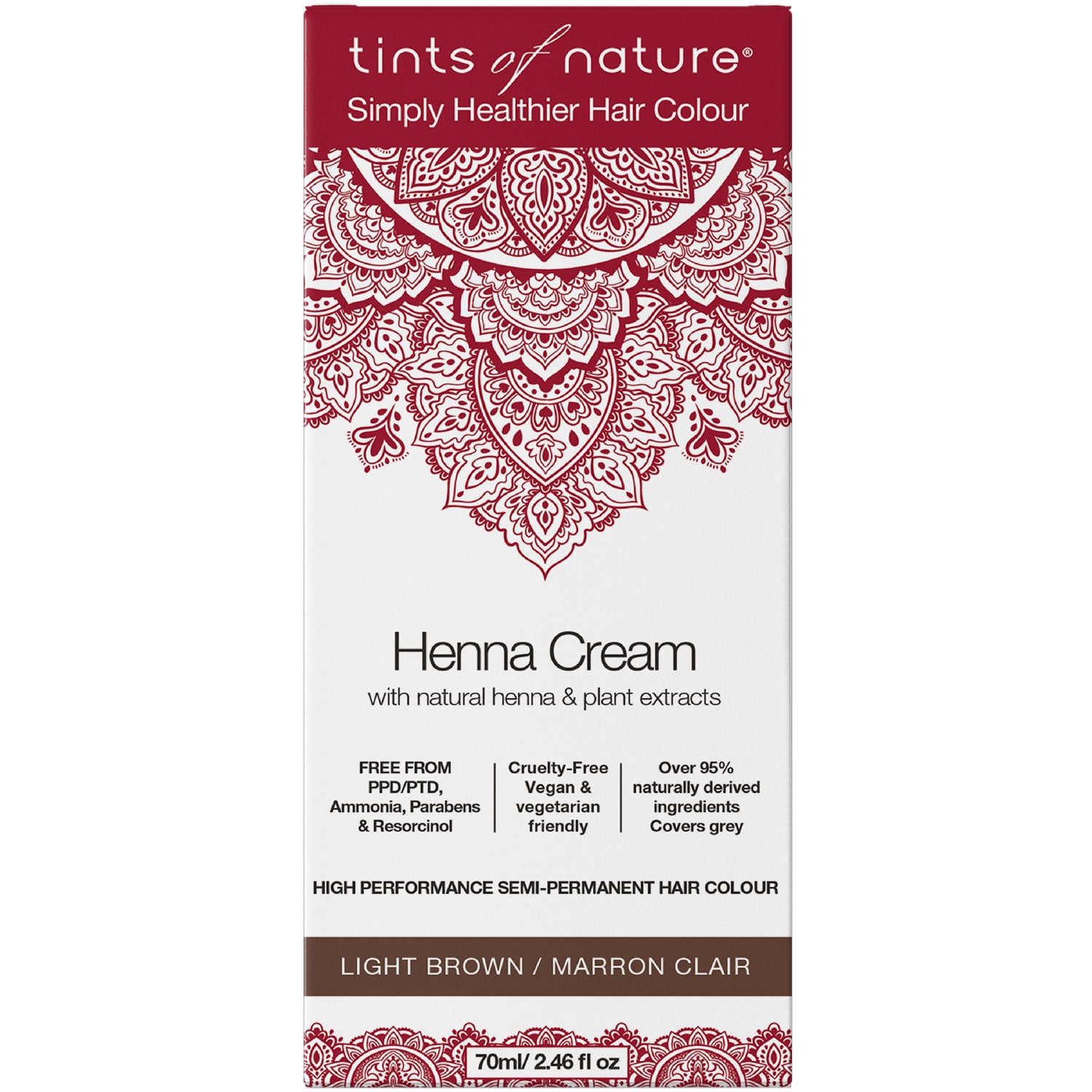 Henna Cream Light Brown - Nature's Sunshine Products of Australia